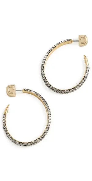 Demarson Calypso Pave Mini Earrings - Crystal