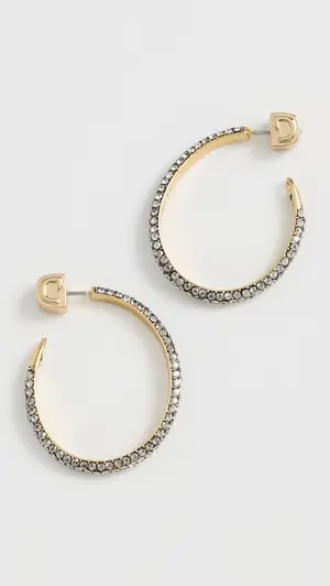 Demarson Calypso Pave Mini Earrings