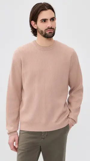 FRAME Ribbed Crew Neck Sweater