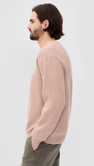 FRAME Ribbed Crew Neck Sweater