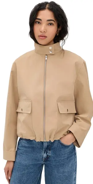 ALIGNE Brody Bomber Jacket - Camel