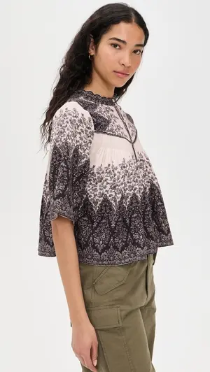 Sea Hedra Print Blouse