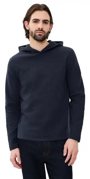 Vince Double Face Pullover Hoodie - Coastal