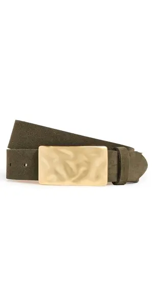 L'Agence Chara Hammer Belt - Olive Suede