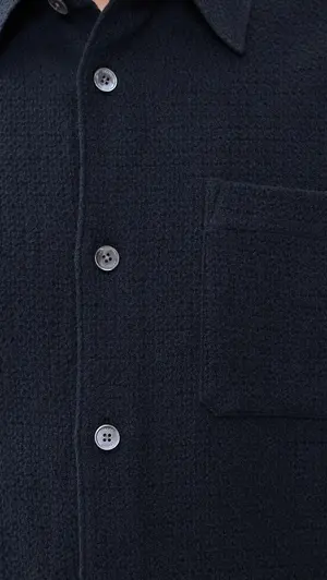 FRAME Open Weave Long Sleeve Shirt