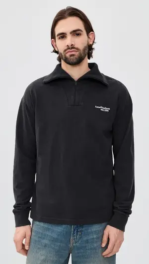 Acne Studios Four Quarter Zip Sweatshirt