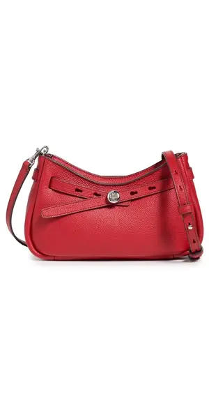 Tory Burch Romy Zip Top Crossbody Bag - Tory Red