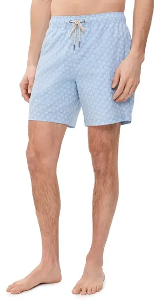 FAIR HARBOR The Bayberry Swim Trunks 7 - Sky Blue Shells