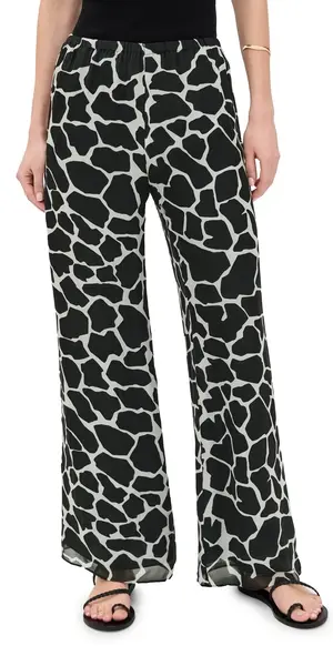 LA LIGNE Freya Silk Pants - Giraffe