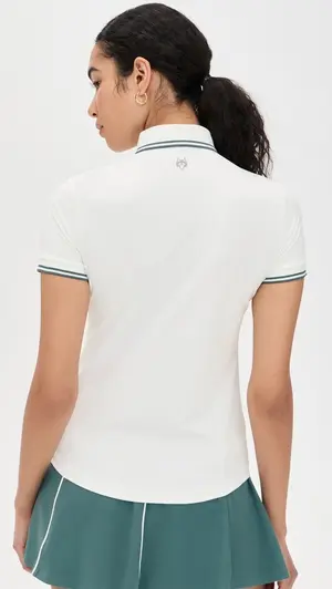 Greyson Luxe Scarlett Polo Top
