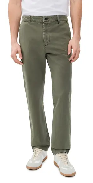 FRAME The Straight Chino Pants - Camo Green