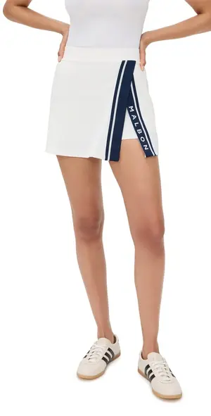 MALBON Baseline Skort - White