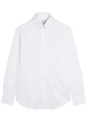 Brunello Cucinelli Cotton-poplin Shirt - White