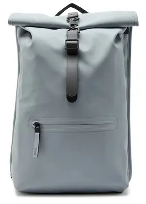 Rains Rolltop Waterproof Backpack - Blue