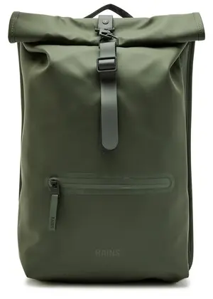 Rains Rolltop Waterproof Backpack - Green