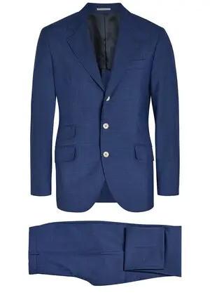 Brunello Cucinelli Wool Suit - Blue