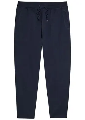 Brunello Cucinelli Tapered-leg Cotton-blend Sweatpants - Navy