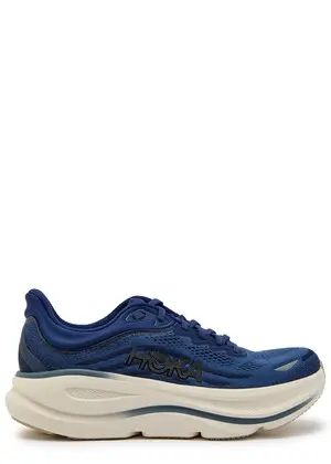HOKA Bondi 9 Jacquard Mesh-knit Sneakers - Navy