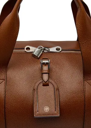 Mulberry Heritage Medium Clipper Grained Leather Holdall