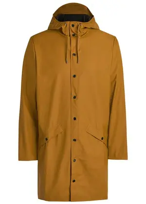 Rains Long Waterproof Jacket - Beige