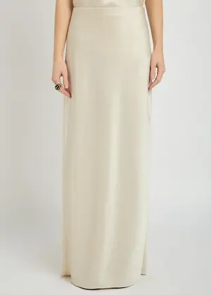 Vince Satin Maxi Skirt - Cream