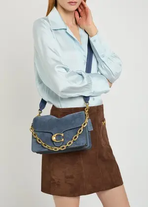 COACH Tabby Suede Shoulder Bag