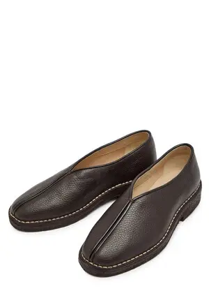LEMAIRE Grained Leather Loafers