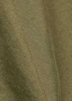 Vince Straight-leg Stretch-cotton Trousers - Olive