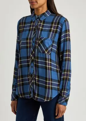 Rails Hunter Checked Rayon Shirt