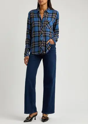 Rails Hunter Checked Rayon Shirt