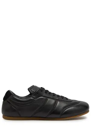 LEMAIRE Quilted Leather Sneakers - Black
