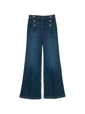 TWINSET Buttoned Flare Jeans