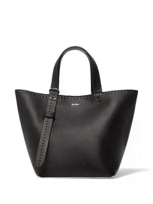 Max Mara Leather Top Handle Tote Bag
