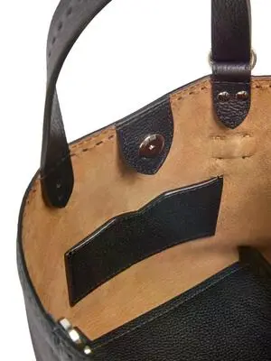 Max Mara Leather Top Handle Tote Bag