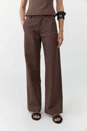 ST AGNI Silk Canvas Carter Trousers