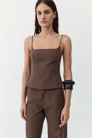 ST. AGNI Silk Canvas Cami