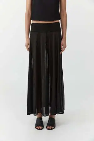 ST. AGNI Fluid Jersey Skirt - Black
