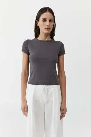 ST. AGNI Organic Cotton Baby Tee - Soot
