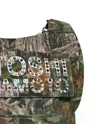 SATOSHI NAKAMOTO Studded Camouflage Vest