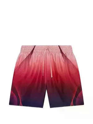 Casablanca Gradient Silk Shorts - Purple