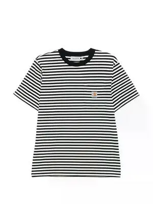 Carhartt Work In Progress Striped Pocket T-shirt - Black