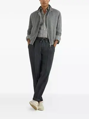 Brunello Cucinelli Drawstring Pleated Trousers