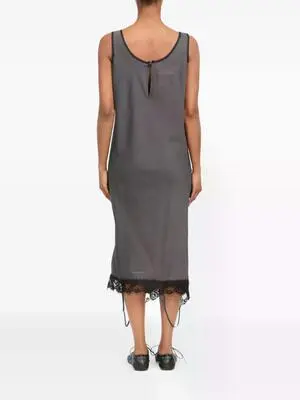 MAISON MARGIELA Lace-trim Midi Dress