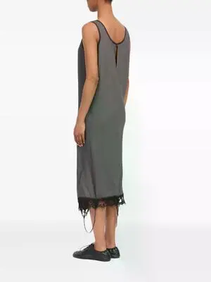 MAISON MARGIELA Lace-trim Midi Dress