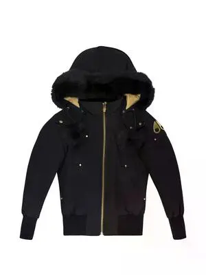 Moose Knuckles Trimmed Hooded Jacket - Black