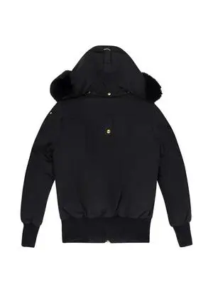 Moose Knuckles Hooded Jacket With Shearling Trim