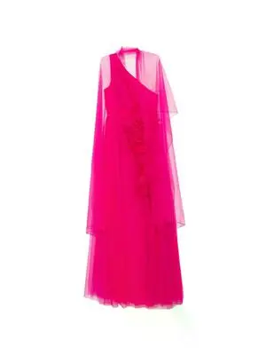 MARFIL BARCELONA One-shoulder Tulle Gown