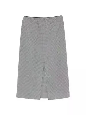 Tibi Gingham Skirt