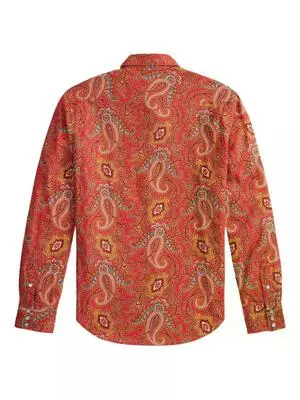 Ralph Lauren Paisley Long-sleeve Shirt - Red
