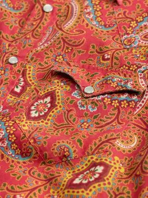 Ralph Lauren Paisley Long-sleeve Shirt - Red